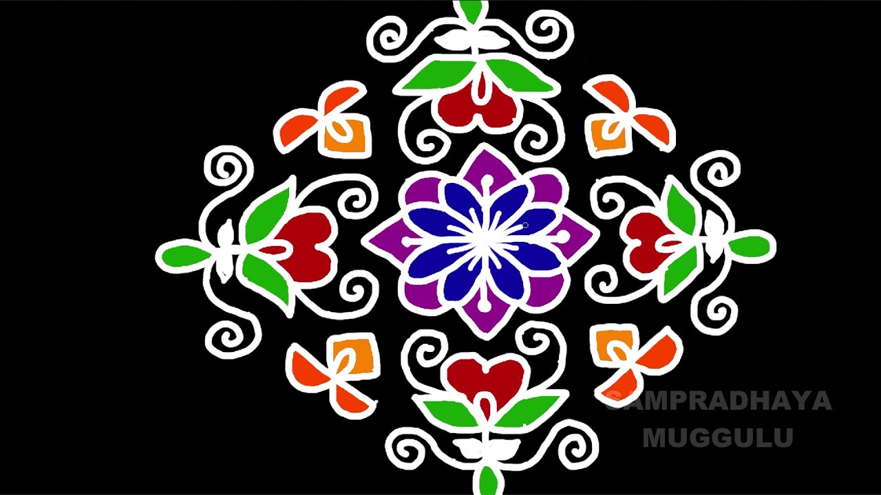 15*3dots Very very simple and easy rangoli design | Festival muggulu ...