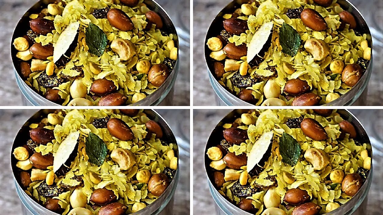 Papad Poha Chiwda Recipe(English Sub Tittles) - YouTube