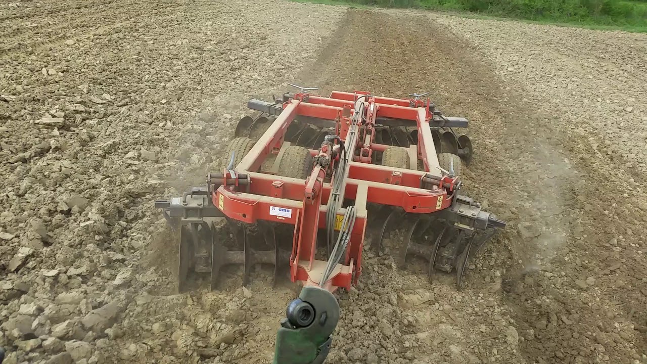 Disc harrow Razol Octo 24 - YouTube