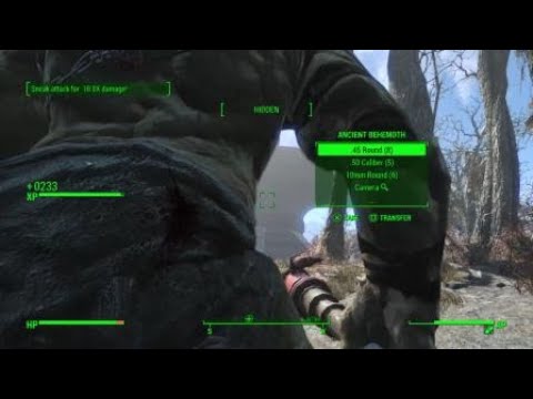 Fallout 4 ancient behemoth meets my hammer - YouTube