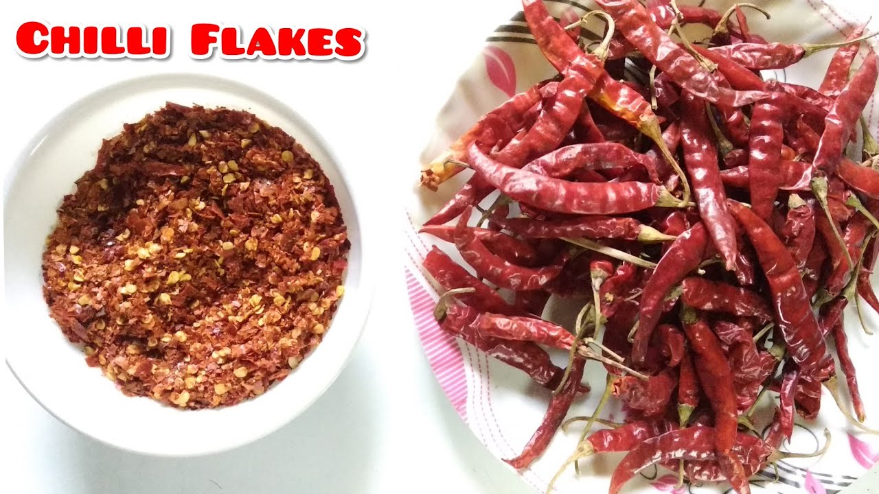 How To Make Red Chilli Flakes At Home || Chilli Flakes Receipe - YouTube