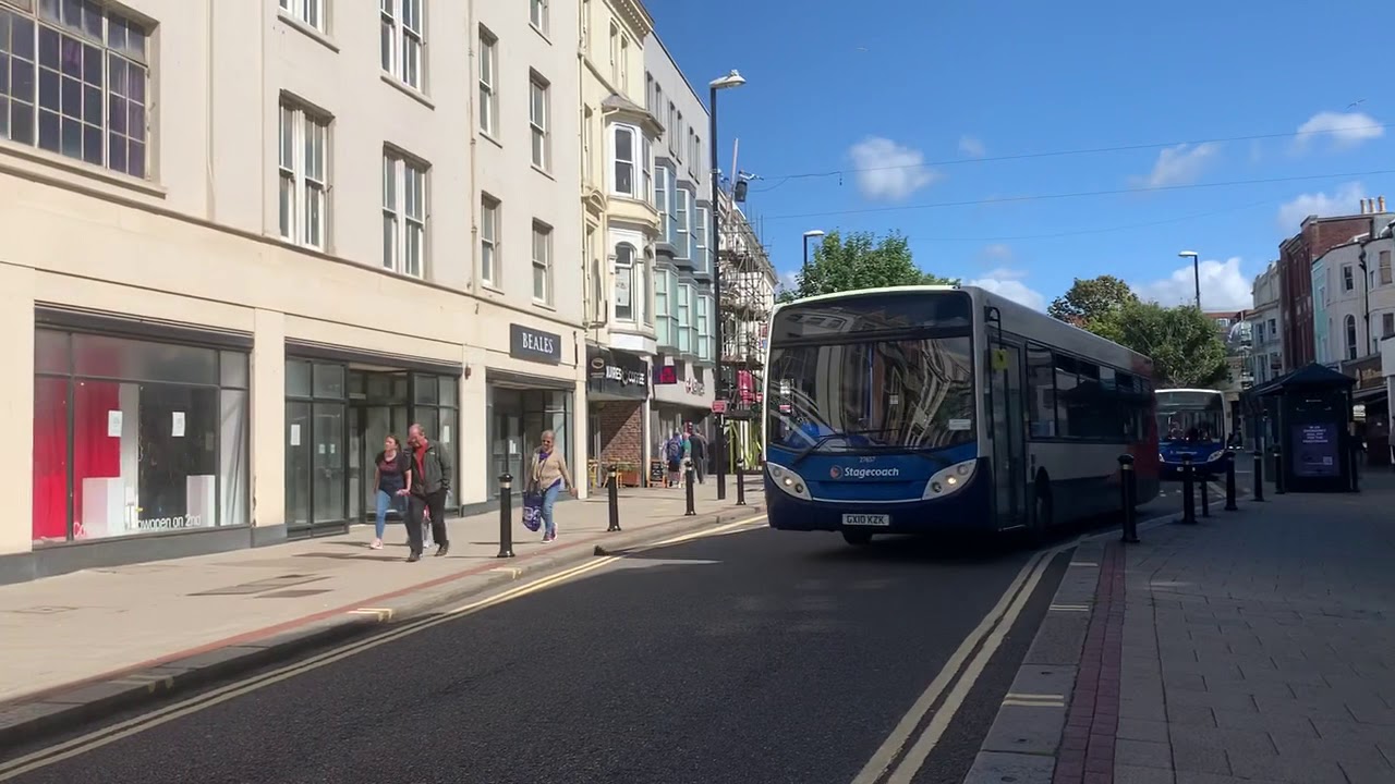 Stagecoach Bus Route 5 Departing Worthing Town Centre - YouTube