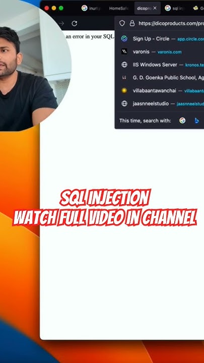 Sql Injection 馃拤 Sqlinjection Youtubetech Youtube