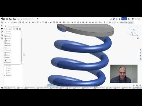 Toy Car in Onshape 9 - Spring - YouTube