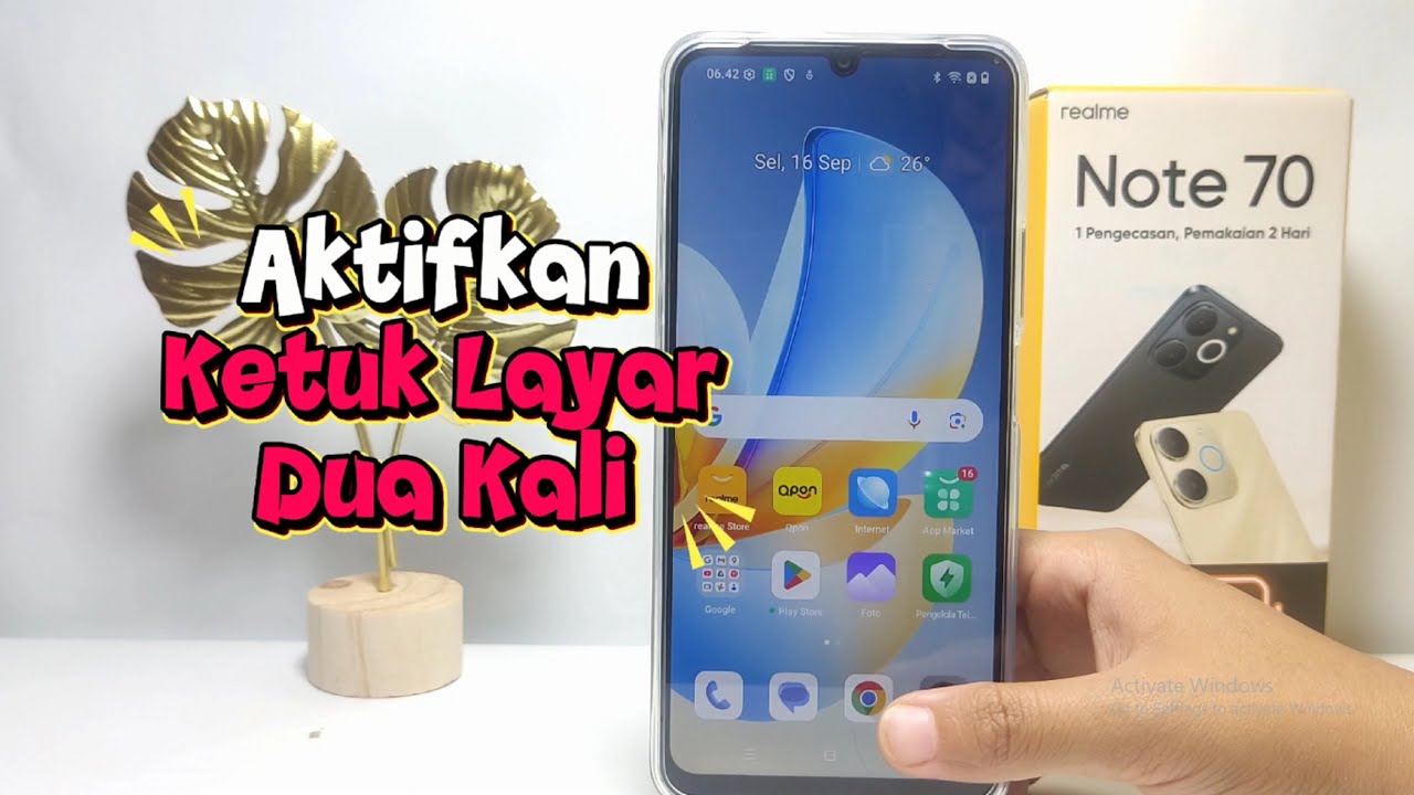 Cara Aktifkan Ketuk Layar Dua Kali Di Hp Realme Note 70 - YouTube