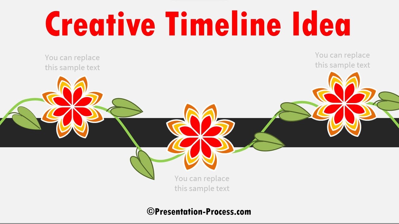 Artsy Timeline Infographic with PowerPoint Animation - YouTube