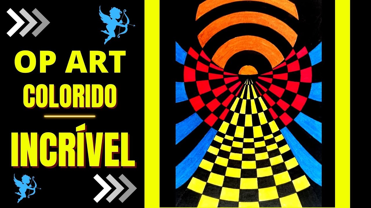 OP ART COLORIDO INCRÍVEL - YouTube
