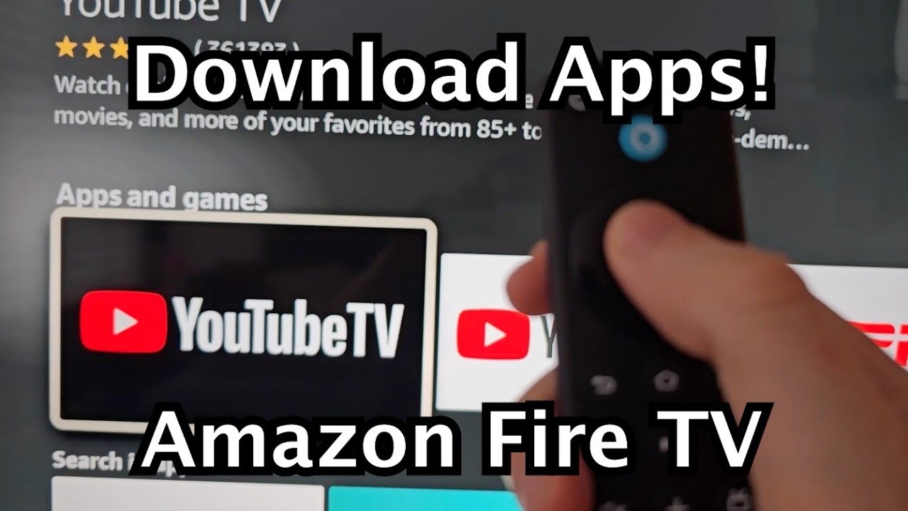 How to Download Apps from Appstore on Amazon Fire TV Stick - YouTube