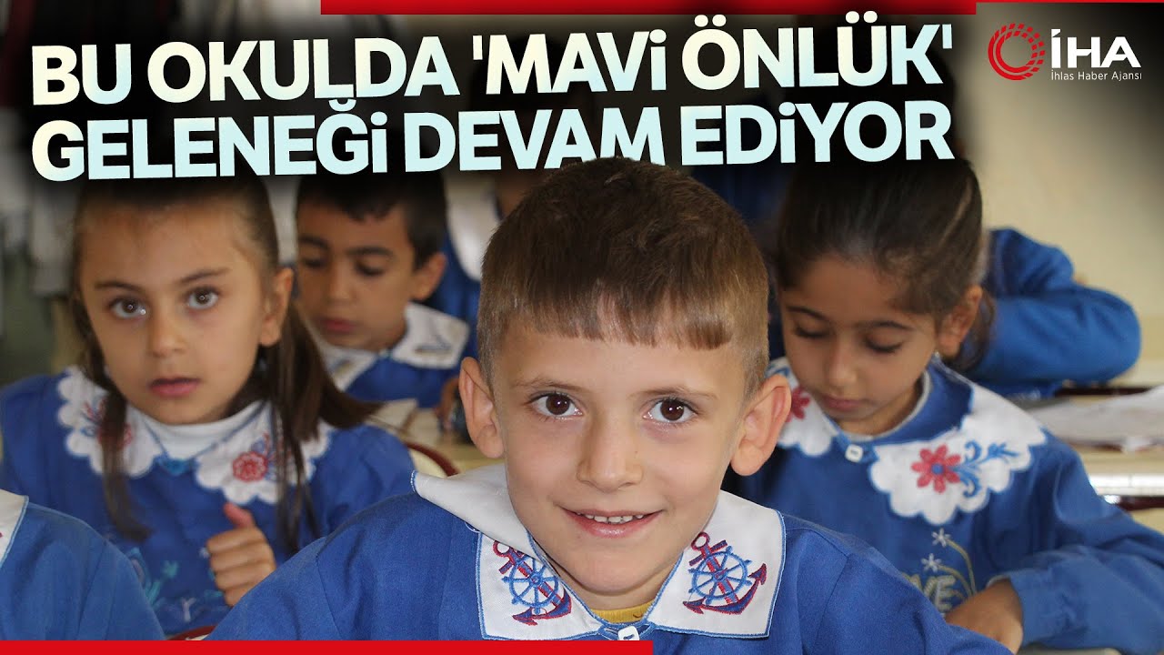 Uludere’de Bu Okulda Hala 'Mavi Önlük' Geleneği Sürdürülüyor - YouTube