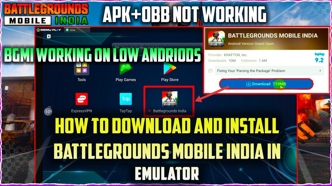 How to Download And Install Battlegrounds MOBILE INDIA On PC Emulator ...