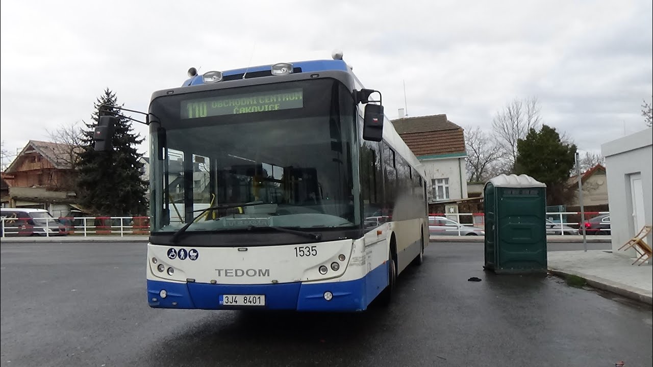 Autobus Tedom C12 G ev.č. 1535 na lince 110 - YouTube