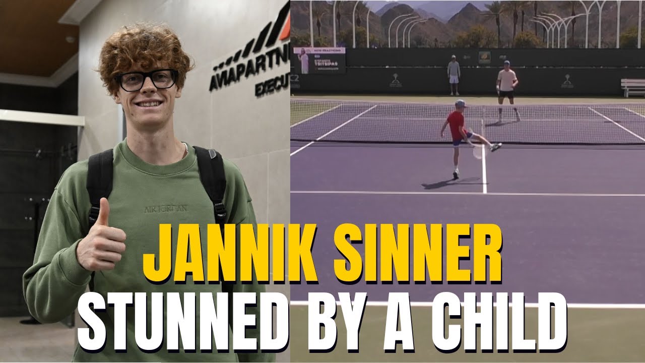 Jannik Sinner plays with a gifted kid in Indian Wells who puts on a ...
