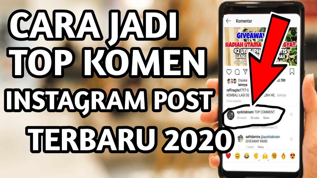 Cara Jadi Top Komen Di Instagram Terbaru I 2020 GRATIS - YouTube