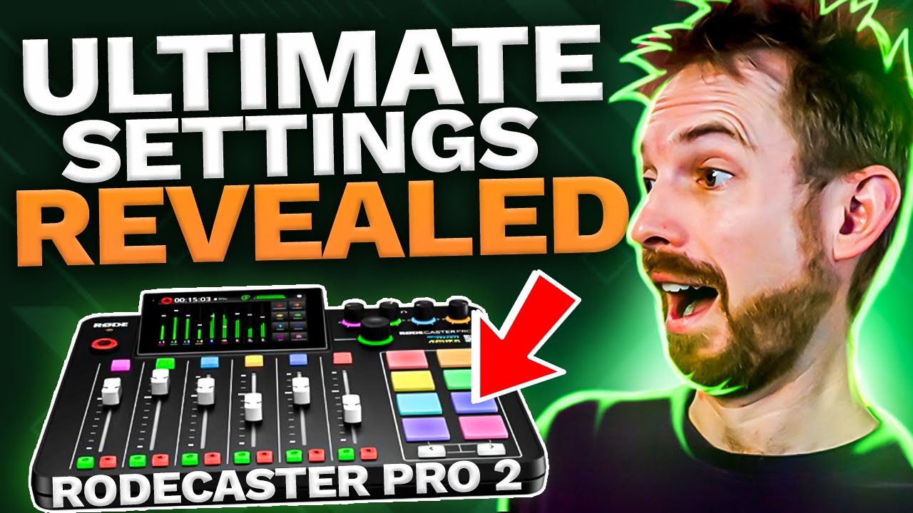 My RODECaster Pro 2 Settings for the BEST Experience! - YouTube