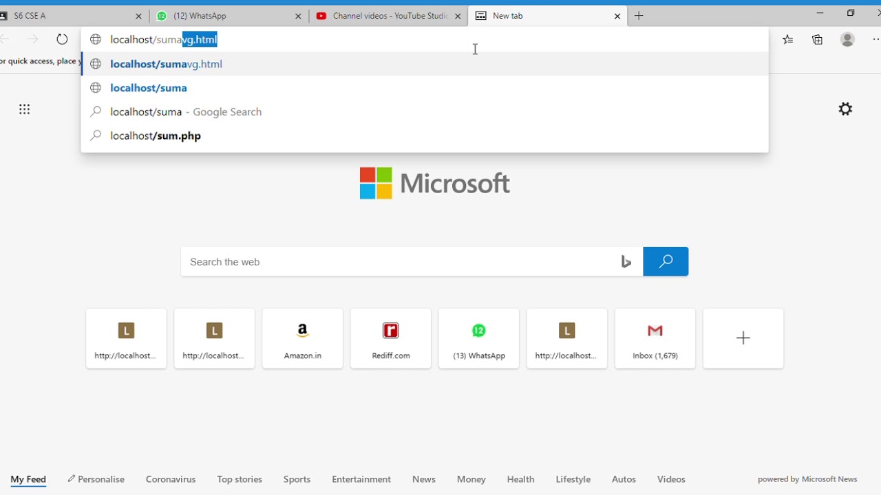Demo Web app to find the sum and average of a set of numbers using HTML ...