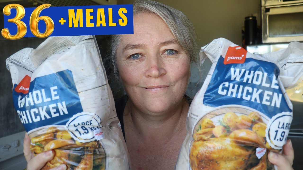 Two Whole Chickens | Dinners for a WEEK | Budget Shopping | Recession ...