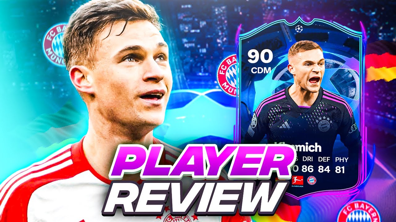90 UCL RTTF KIMMICH SBC PLAYER REVIEW | ROAD TO THE FINAL | FC 24 ...
