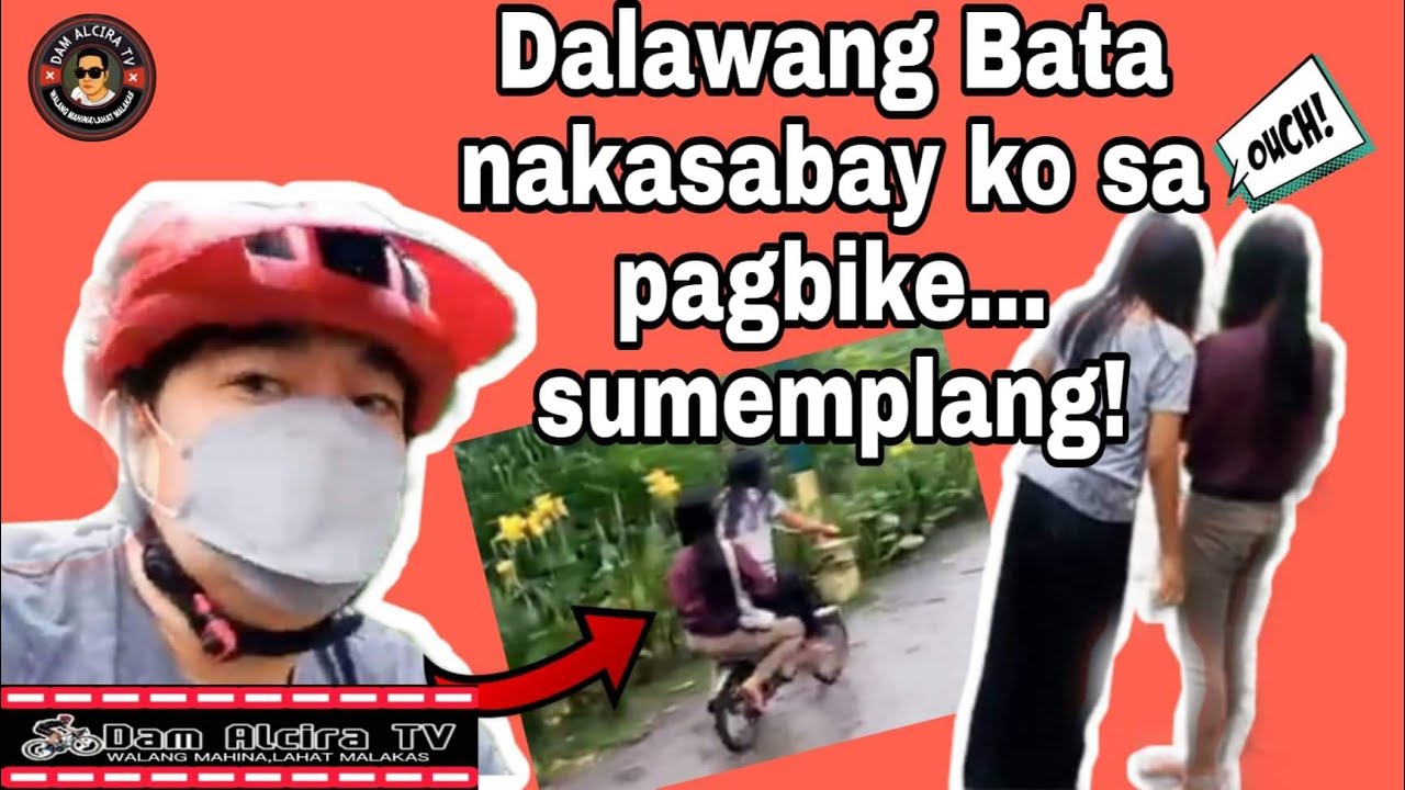 dalawang bata nag semplang sa bike - YouTube