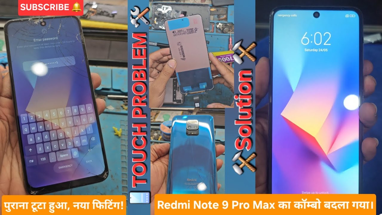 😱 Redmi Note 9 Pro Max Broken Screen? Display Replacement Live 🎥 /Tech ...