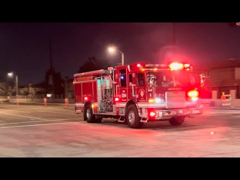 Orange County Fire Engine 84 responding - YouTube