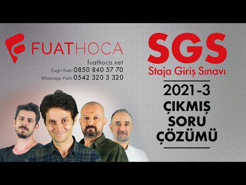 fuathoca.net | SGS 2021-3 Sınav Soru Çözümü - CANLI