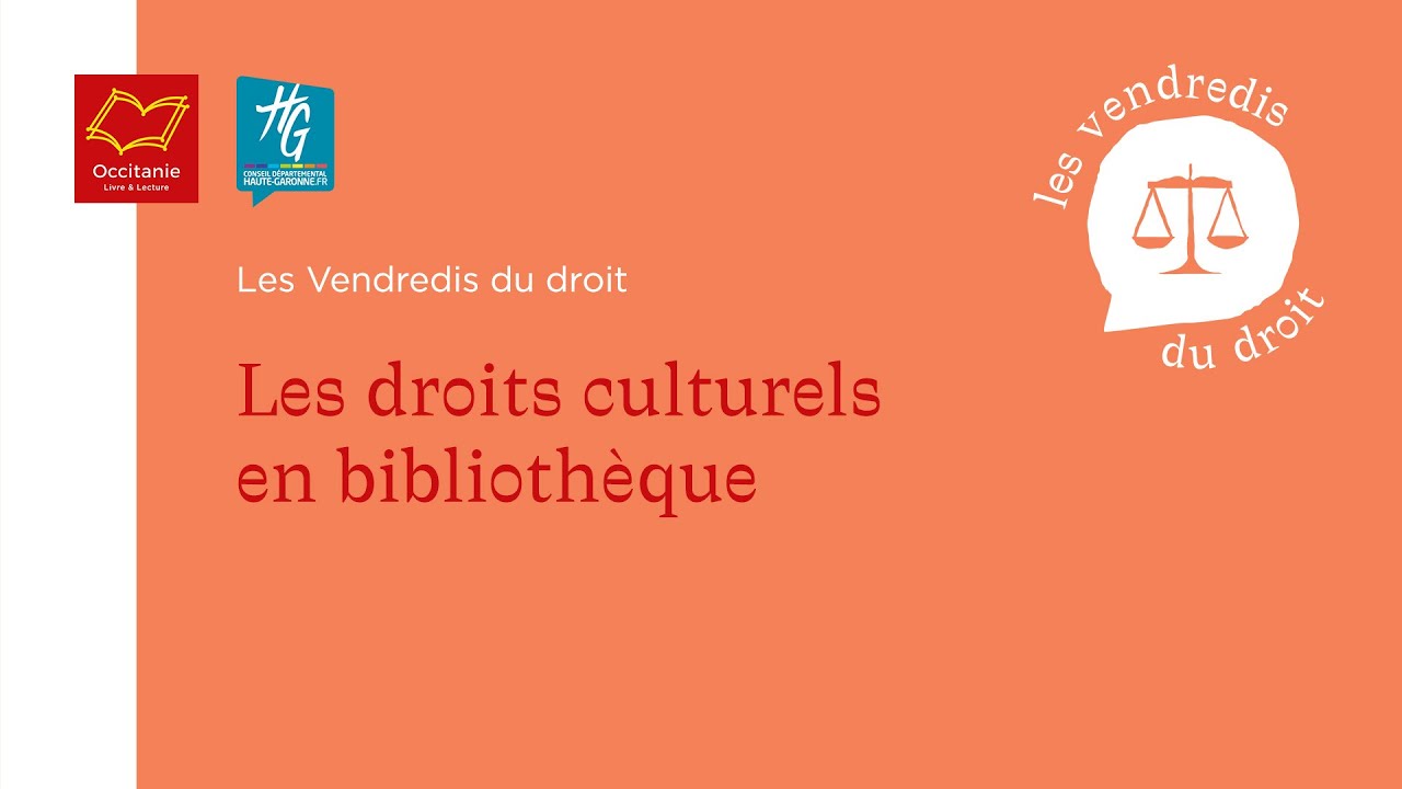 Les droits culturels en bibliothèque - YouTube