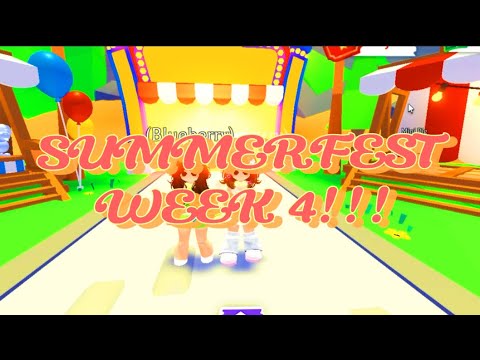 SUMMERFEST WEEK 4!!! In Adopt Me - YouTube