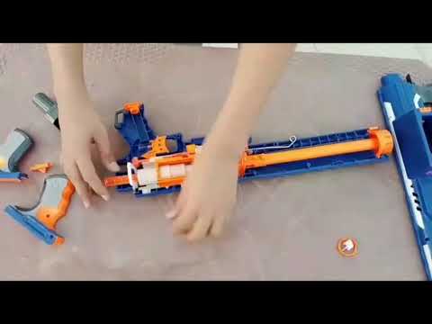Putting together Nerf rampage. Restoration and reassembling.