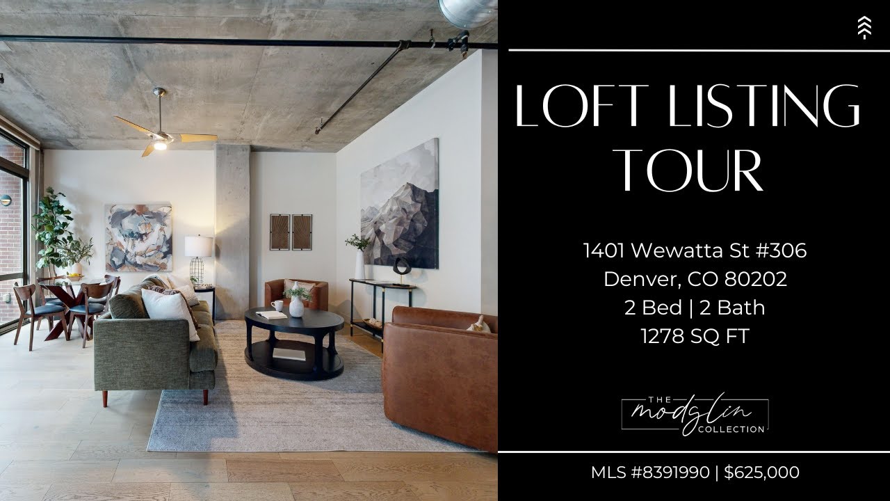 Touring a 1200 sqft LUXURY Loft in DENVER, Colorado | The Modglin ...