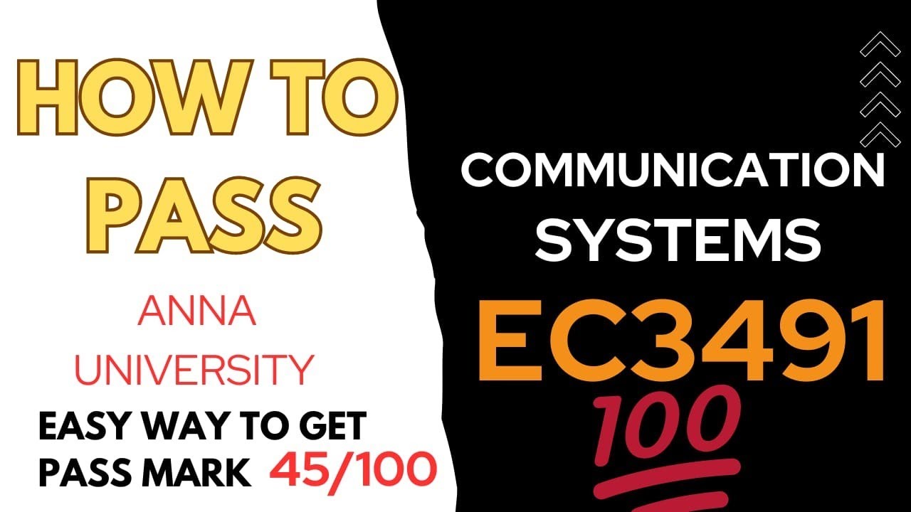 Anna University Communication Systems(EC3491) Important Questions ...