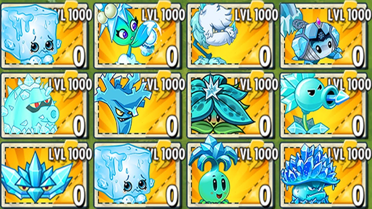 100% All ICE Plants LEVEL 1000 Power-Up vs PvZ 2 Final Bosses Fight ...