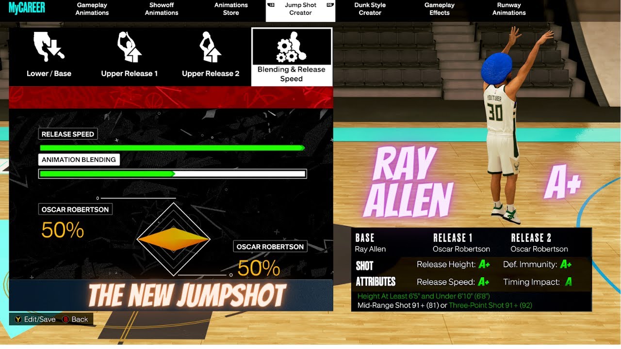 NEW RAY ALLEN JUMPSHOT is MONEY on NBA 2K23! - YouTube