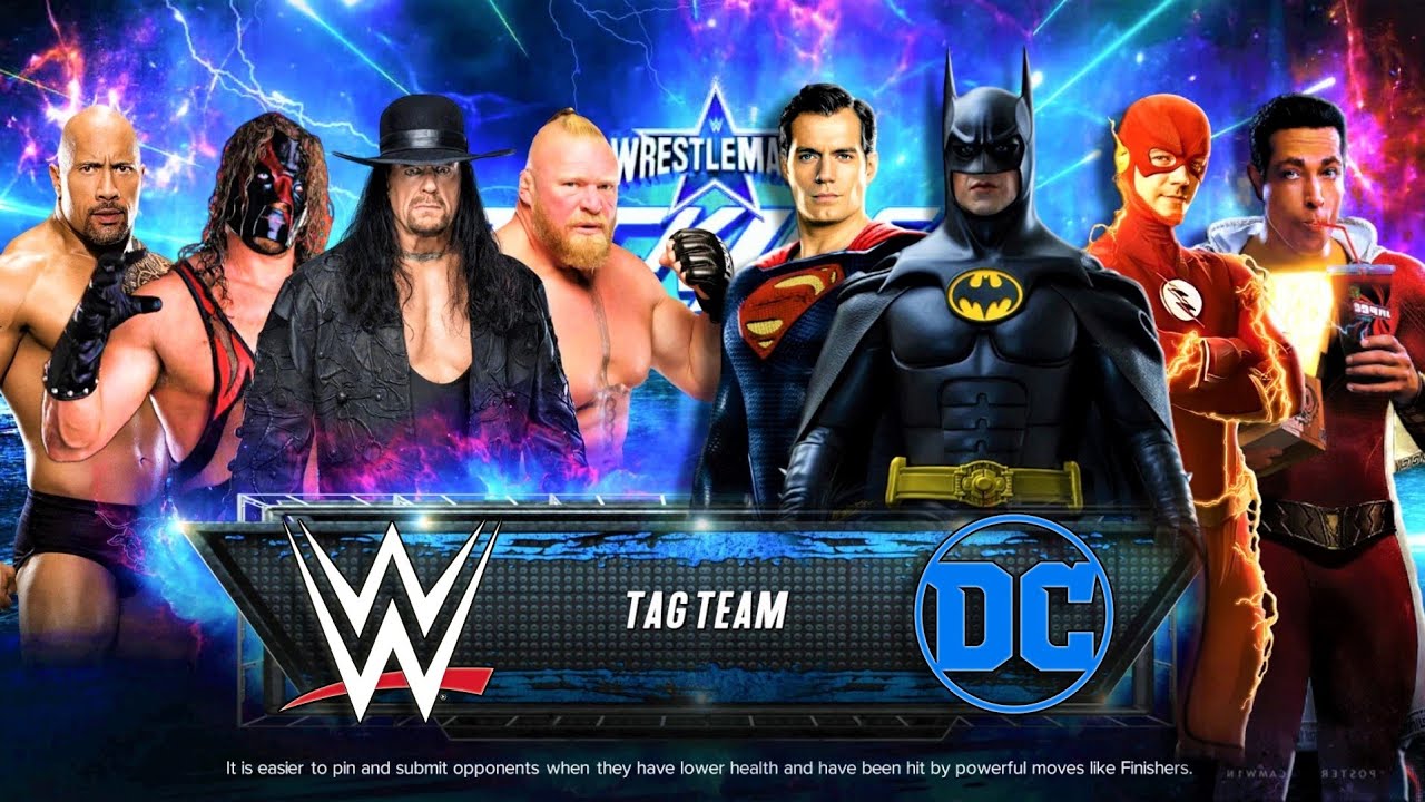 WWE vs. DC Superheroes: Batman Superman Shazam Flash | WWE 2K23 | Ultra ...