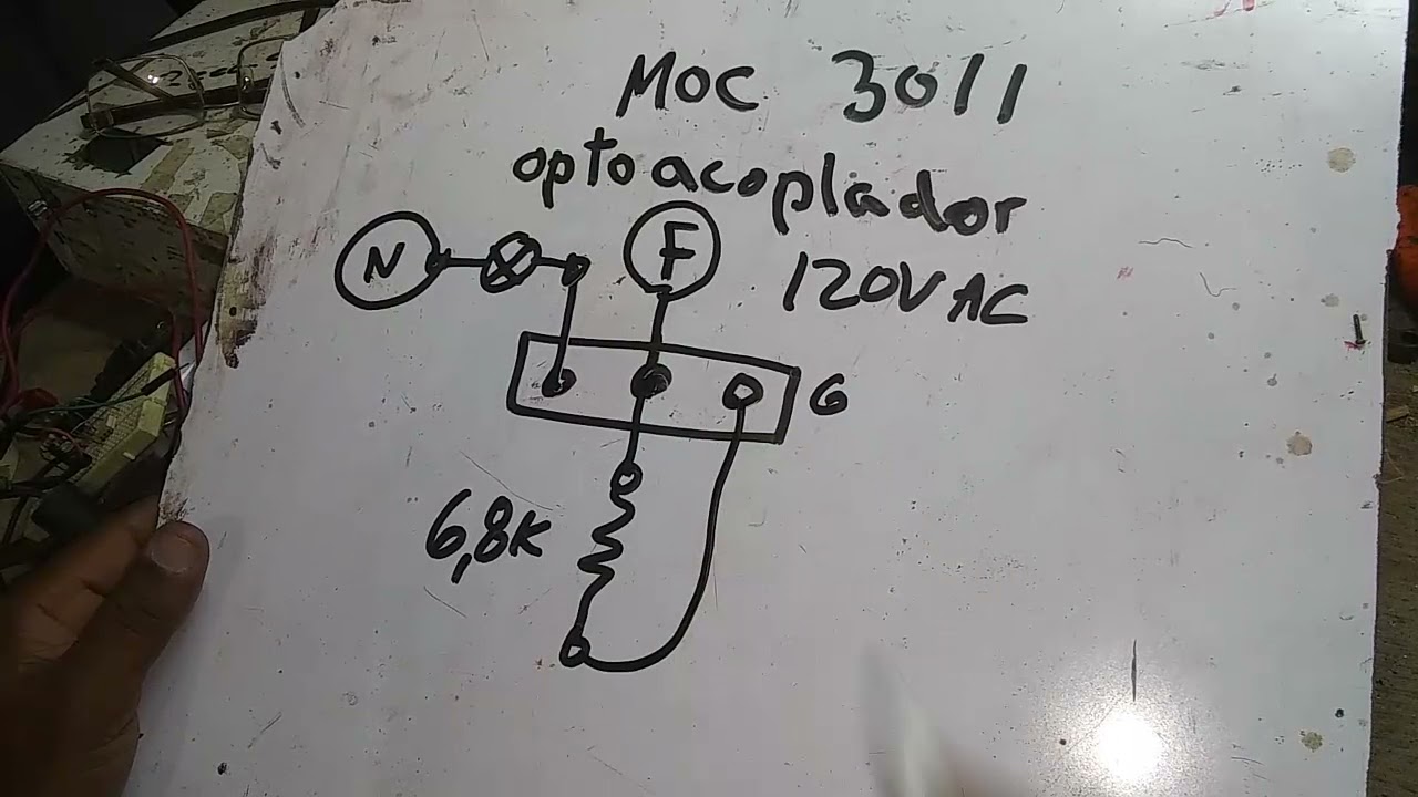 Còmo conectar el OPTOACOPLADOR Moc 3011 a alto voltaje - YouTube