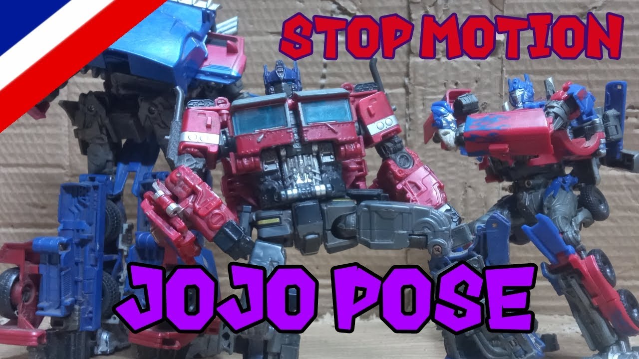 (transformers meme) x JOJO POSE part1 Optimus Prime STOP MOTION - YouTube