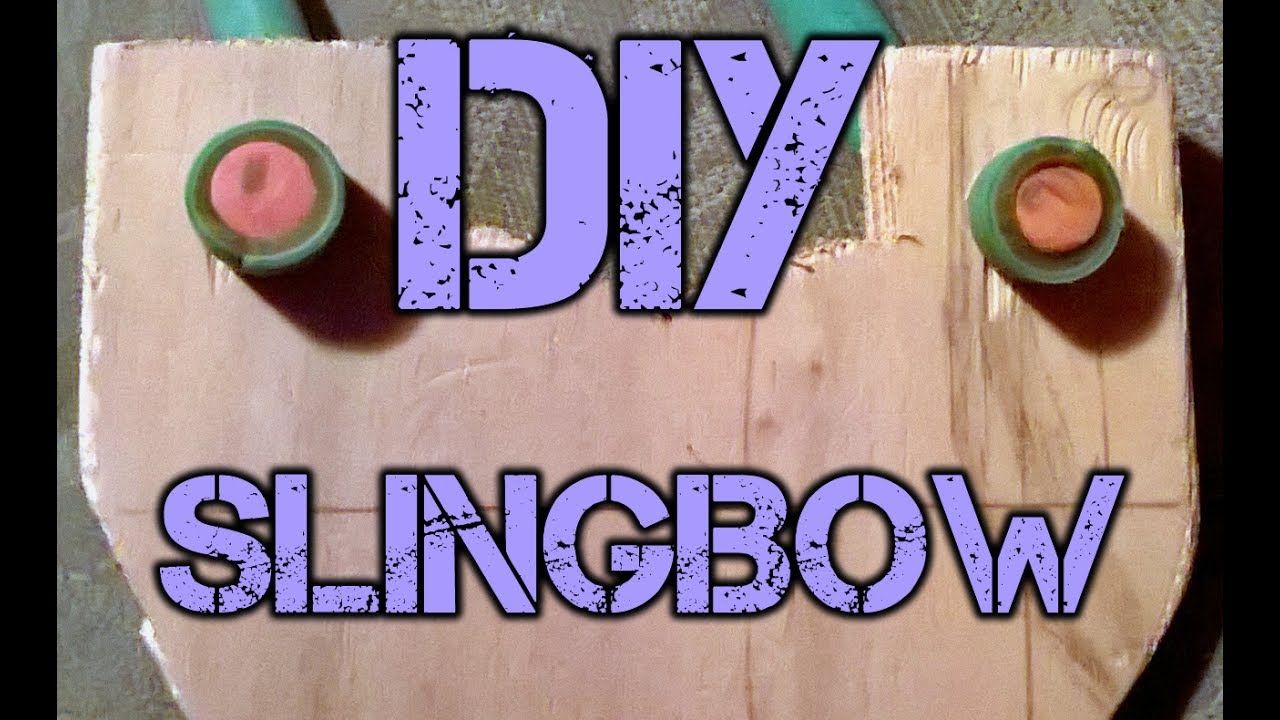 Diy slingbow - YouTube