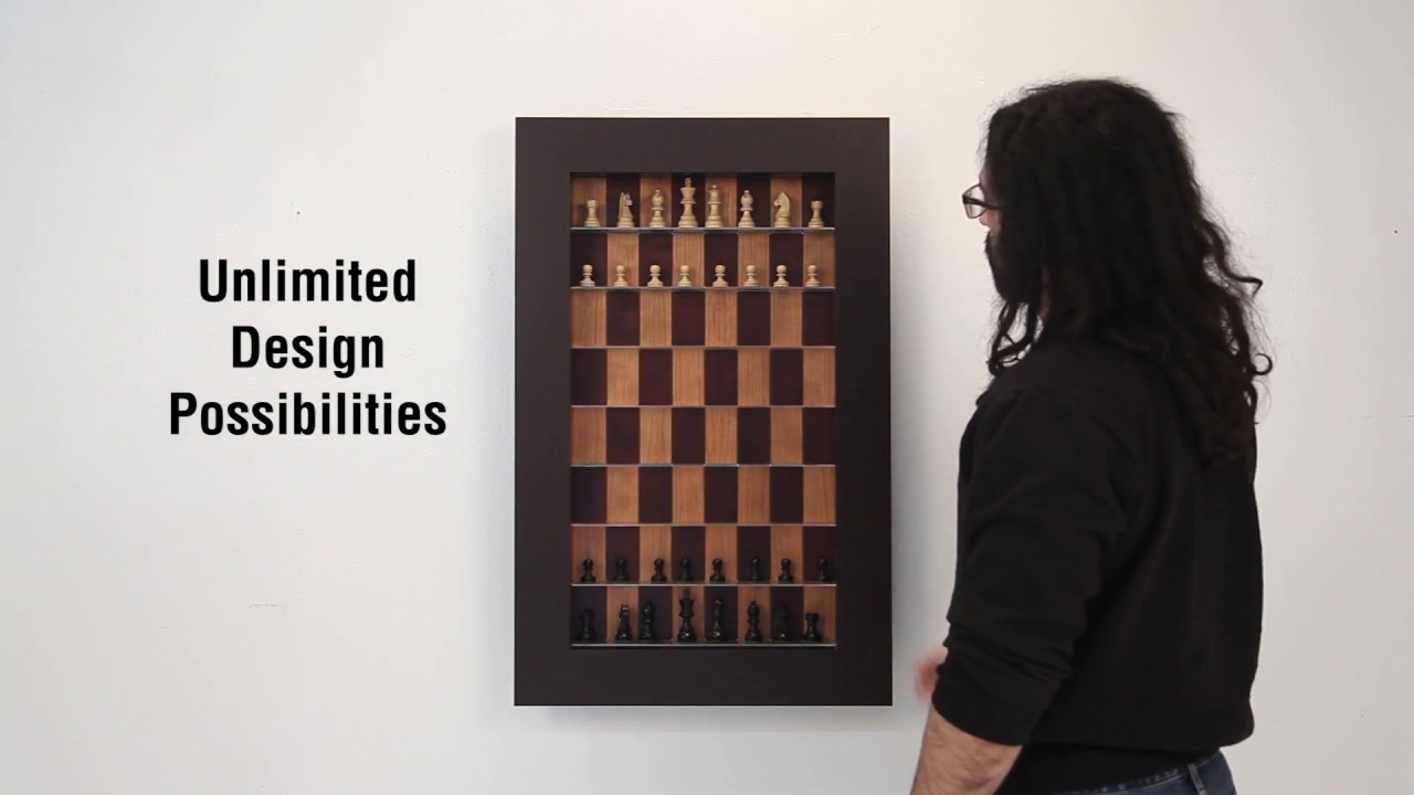 SwingFrame Custom Shadow Box with Standup Chess Board - YouTube