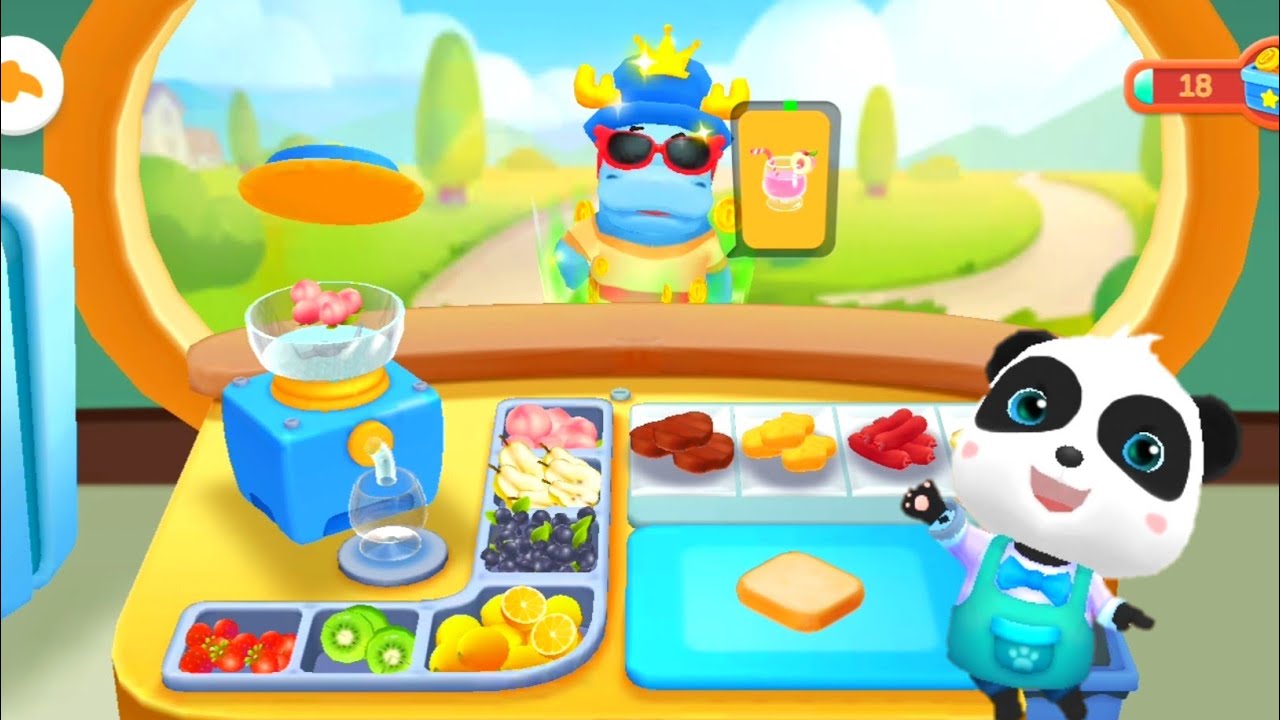 Baby Panda House | Baby Panda Selling Yummy Burger | Kids Cartoon ...