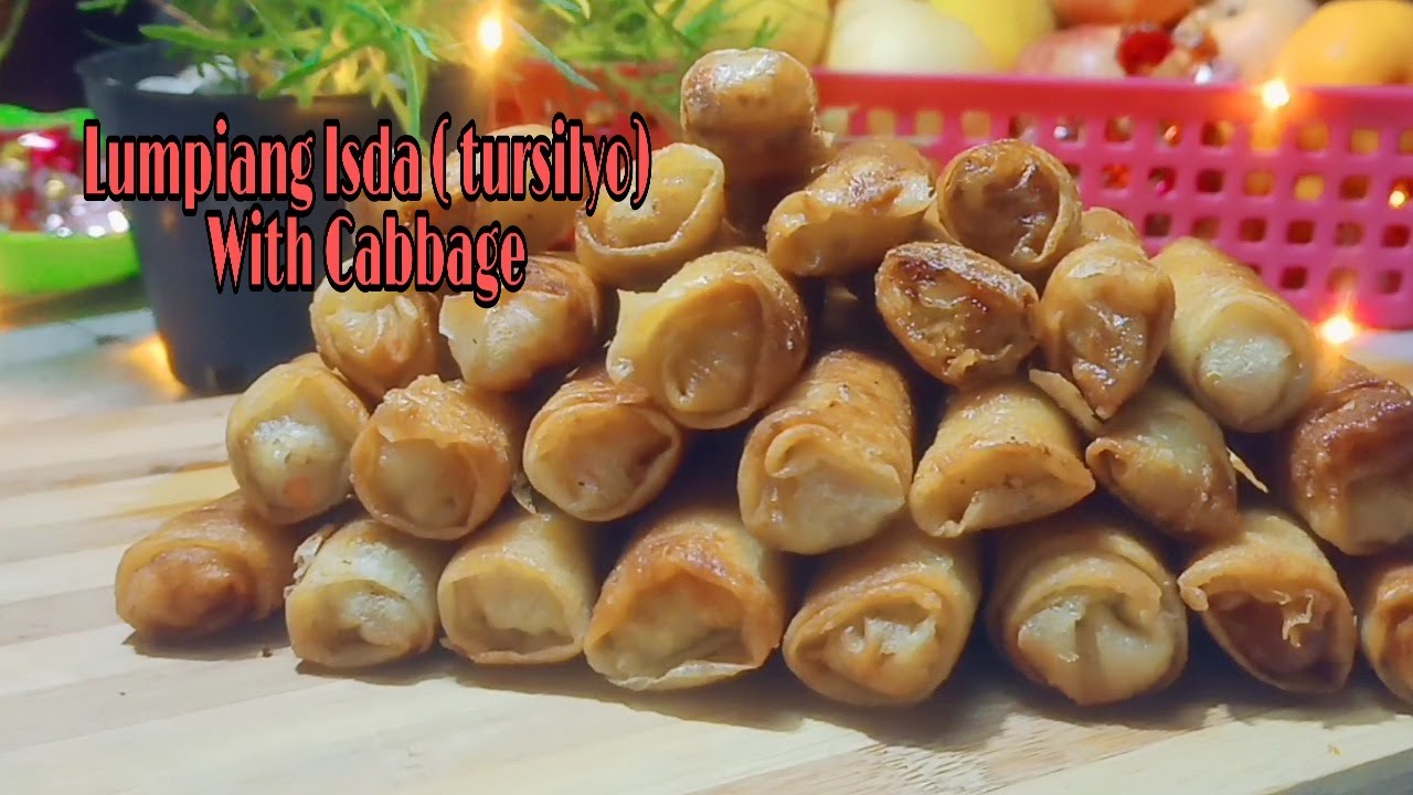 How To Cook Lumpiang Isda (Tursilyo) with Cabbage | Lumpia recipe ...