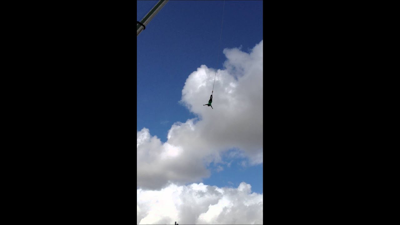 Global Xchange Charity Bungee Jump (London O2 Arena, 160ft) - YouTube