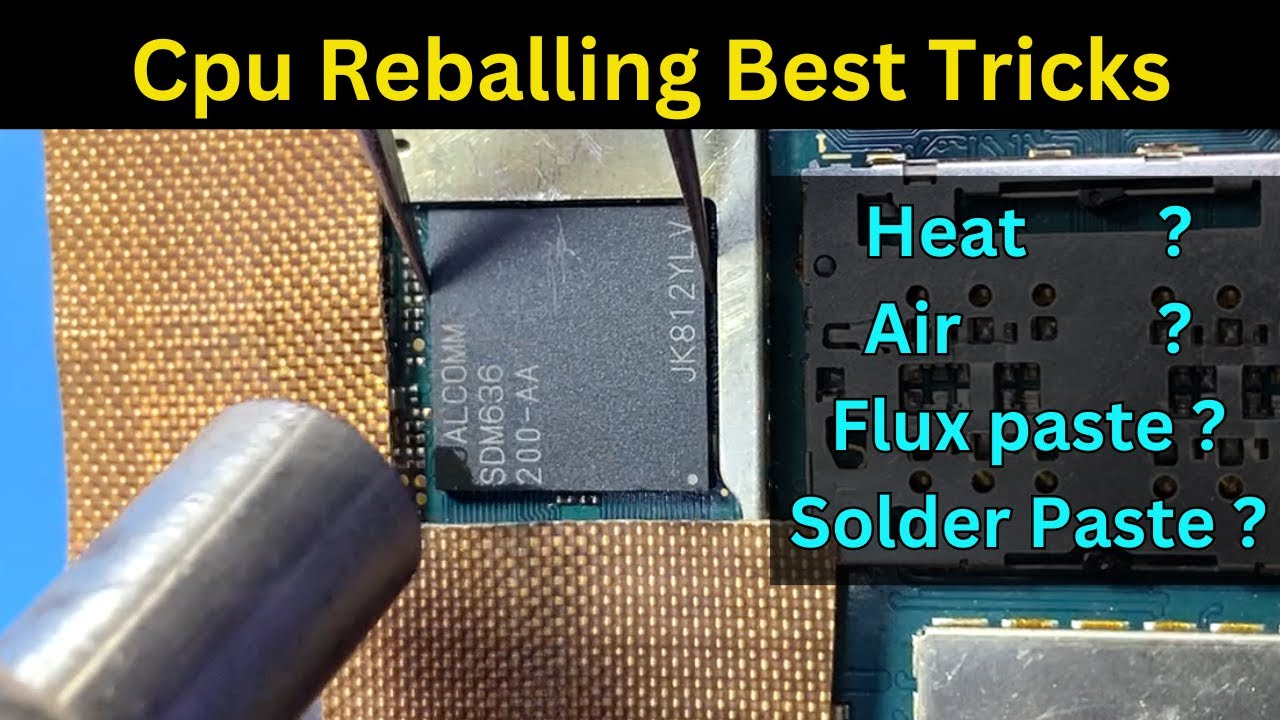 Cpu Reballing Tricks / How To Reballing Cpu - YouTube