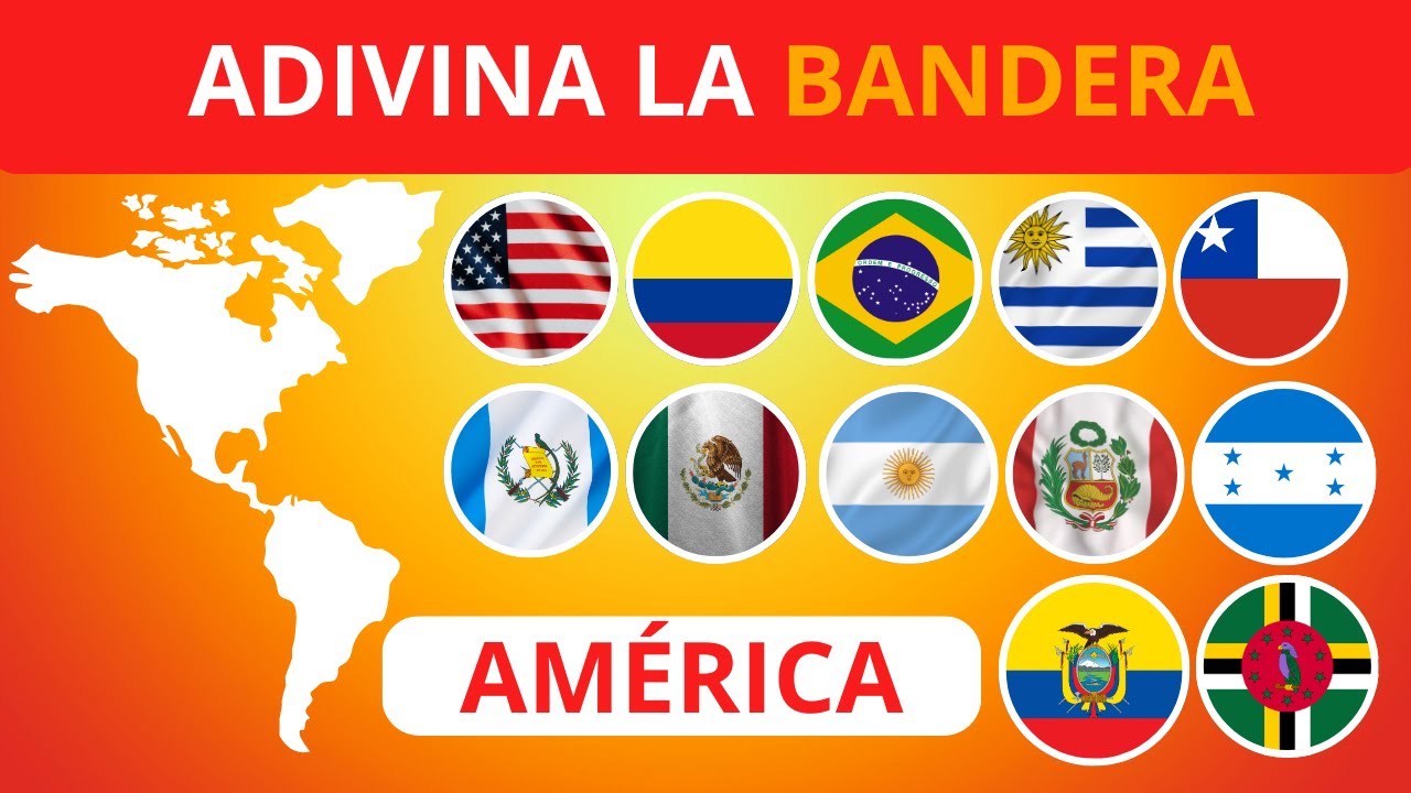 🌎🔍 ¿Conoces Todas las BANDERAS de AMÉRICA? ¡DEMUESTRALO! 🧠🏆 - YouTube
