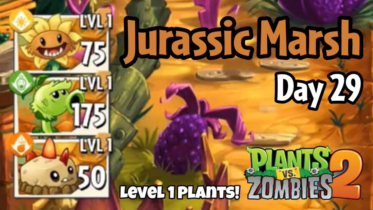 Plants vs Zombies 2 | Jurassic Marsh Day 29 - YouTube
