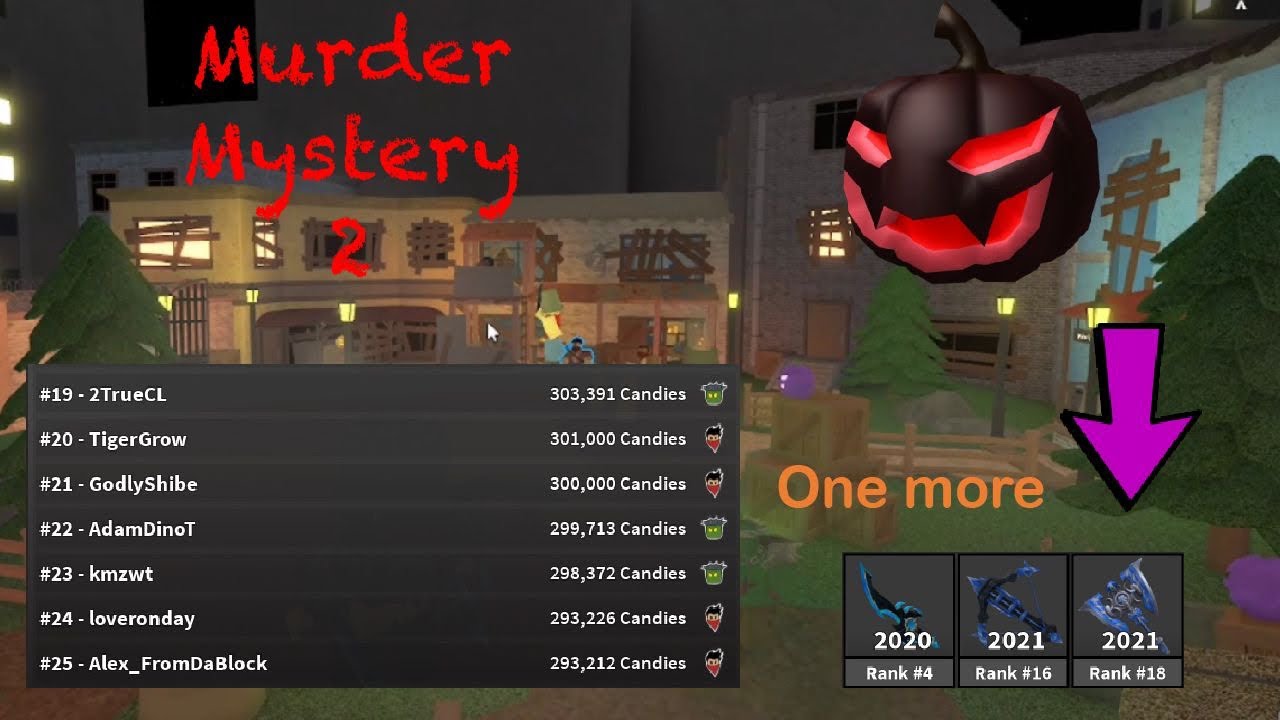 oh no I did another murder mystery 2 leaderboard (300,000 candies ...