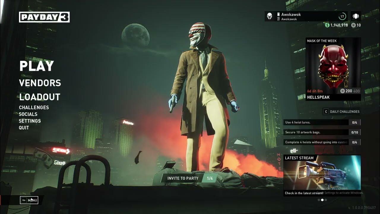 Tutorials How To Play Payday 3 Multiplayer Online Fix Game version: 1.0.0.0.790407 Step By ...