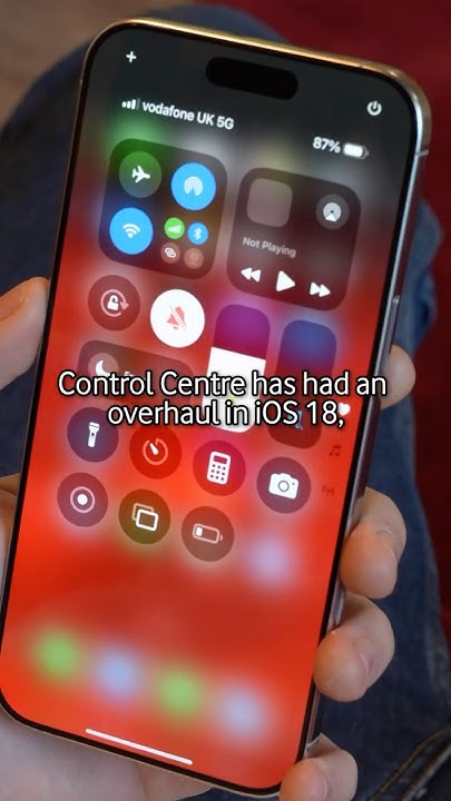 Control Centre | iOS 18 Tip | Vodafone UK - YouTube