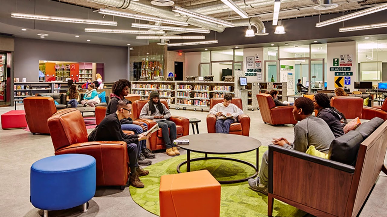 ASMR Library Sounds (amazing white noise, pencil sounds, indistinct ...