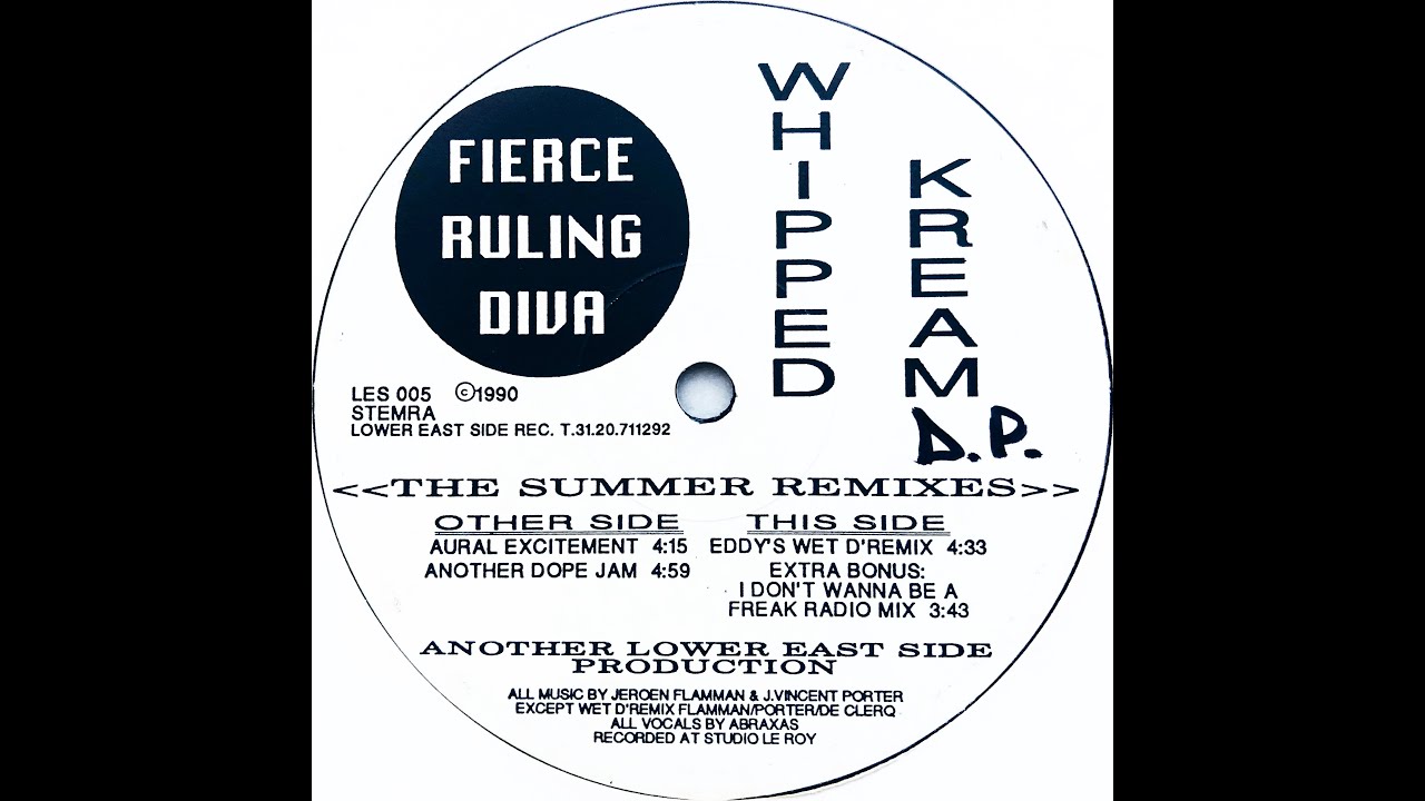 Fierce Ruling Diva • Whipped Kream (Aural Excitement) (1990) - YouTube