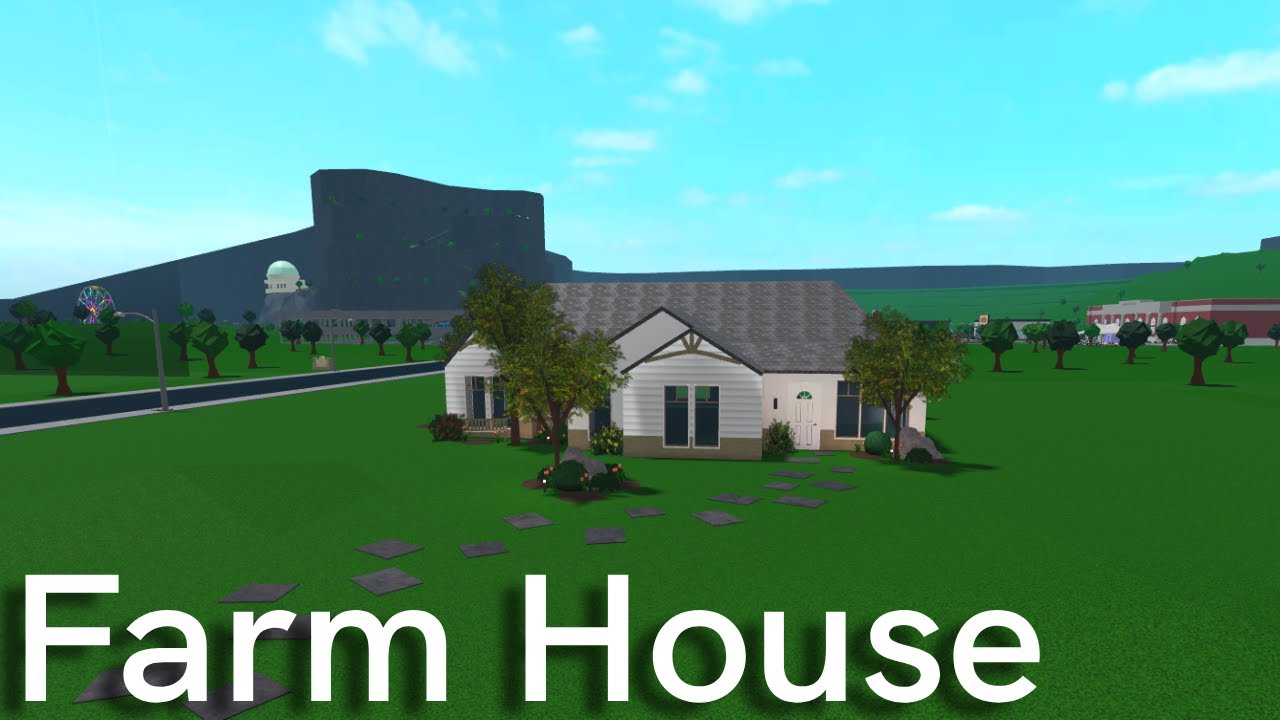 Building a LUXURY Bloxburg farm house (part 1) - YouTube