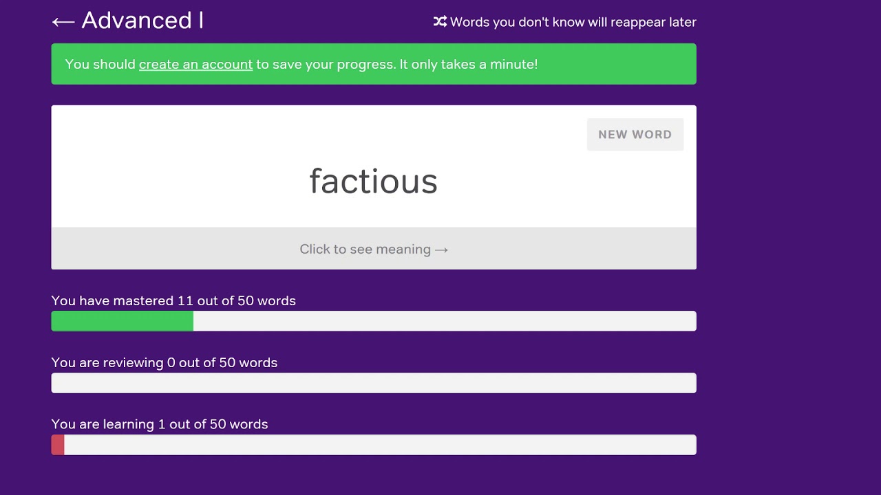 GRE Advanced Words Magoosh Flashcards - Test Yourself! - YouTube